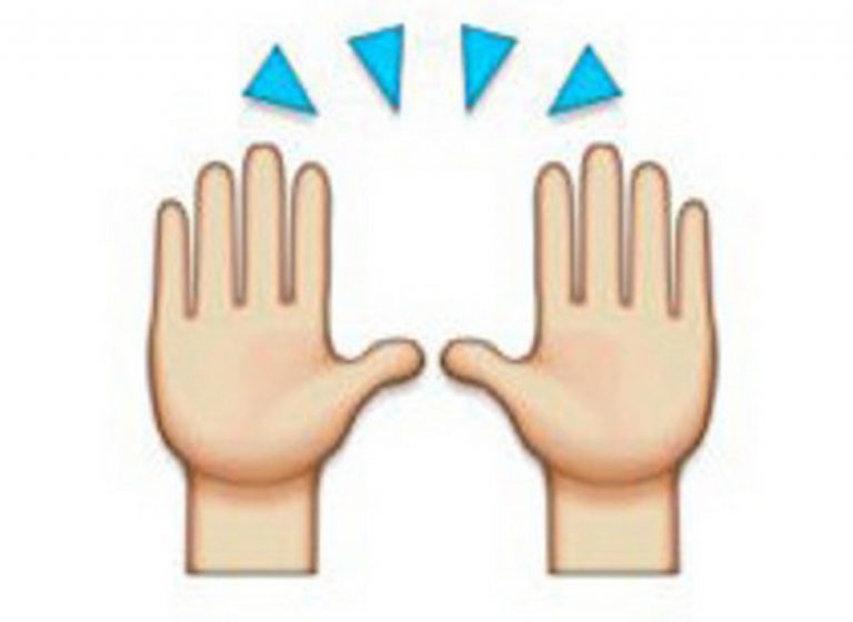 Este es el significado del emoji de las manos levantadas en WhatsApp ...