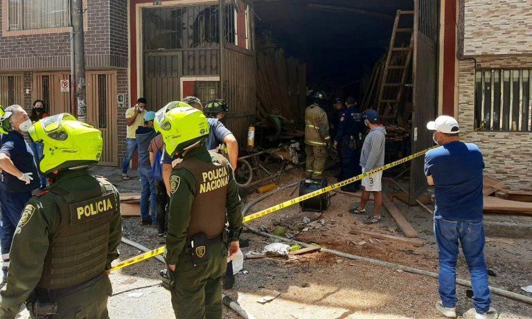 Explosión en Bogotá dejó un lesionado y 10 casas afectadas
