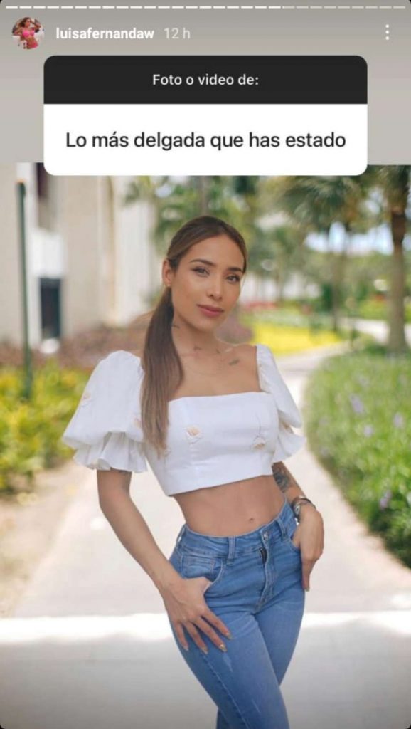 Luisa Fernanda W compartió fotos cuando no tenía cirugías