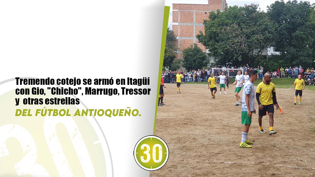 Estrellas del fútbol antioqueño se reunieron en Itagüí