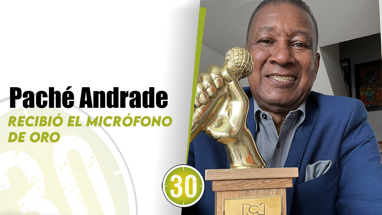 "Paché" Andrade fue reconocido con Micrófono de Oro por RCN