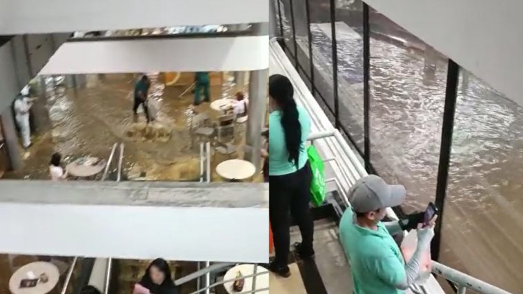 VIDEO: Se inundó el Centro Comercial Monterrey