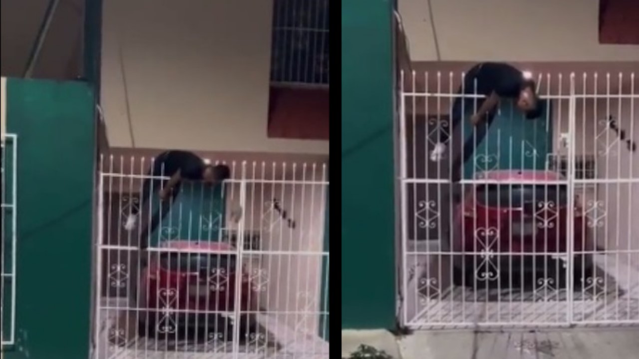 VIDEO. Ladrón termina ensartado en una reja al intentar robar casa | Minuto30