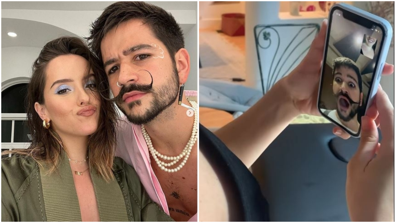 [VIDEO] Evaluna le dio gran sorpresa a Camilo por videollamada, él lloró