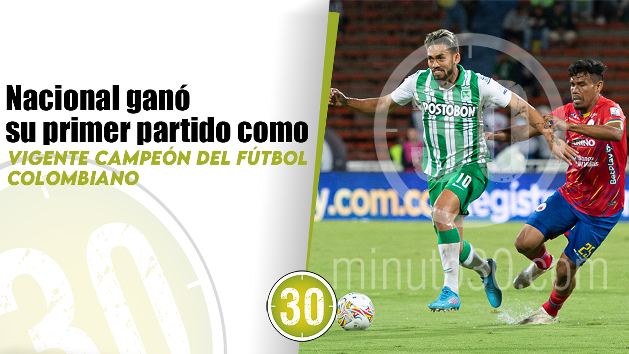 Nacional consiguió su primera victoria: derrotó a Pasto 3-1