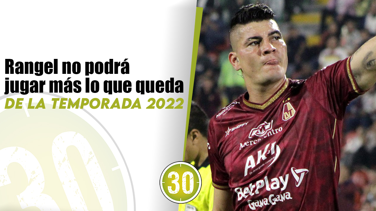 Deportes Tolima rescindió el contrato de Michael Rangel