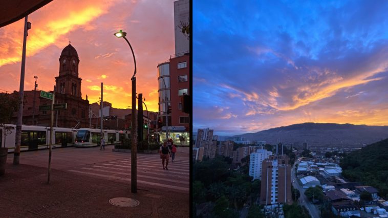 ¡El más bonito amanecer! El cielo del Valle de Aburrá se pintó de ...
