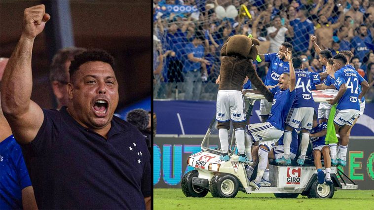 ¡Cruzeiro regresa a la primera división! : Ronaldo celebra