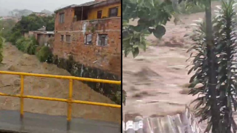 [Video] Es impresionante la fuerza que lleva la quebrada de Santa Elena ...