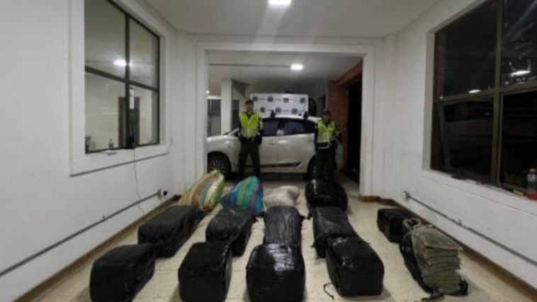 Incautaron 200 kilos de marihuana que venían para Medellín