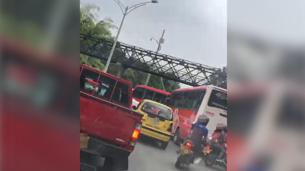 [Video] ¡Tenga paciencia! Hay paso lento en la Autopista Norte
