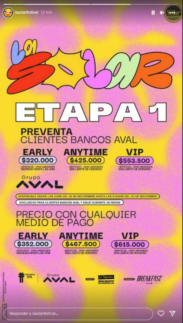 La Solar 2023: artistas que conforman el cartel del festival