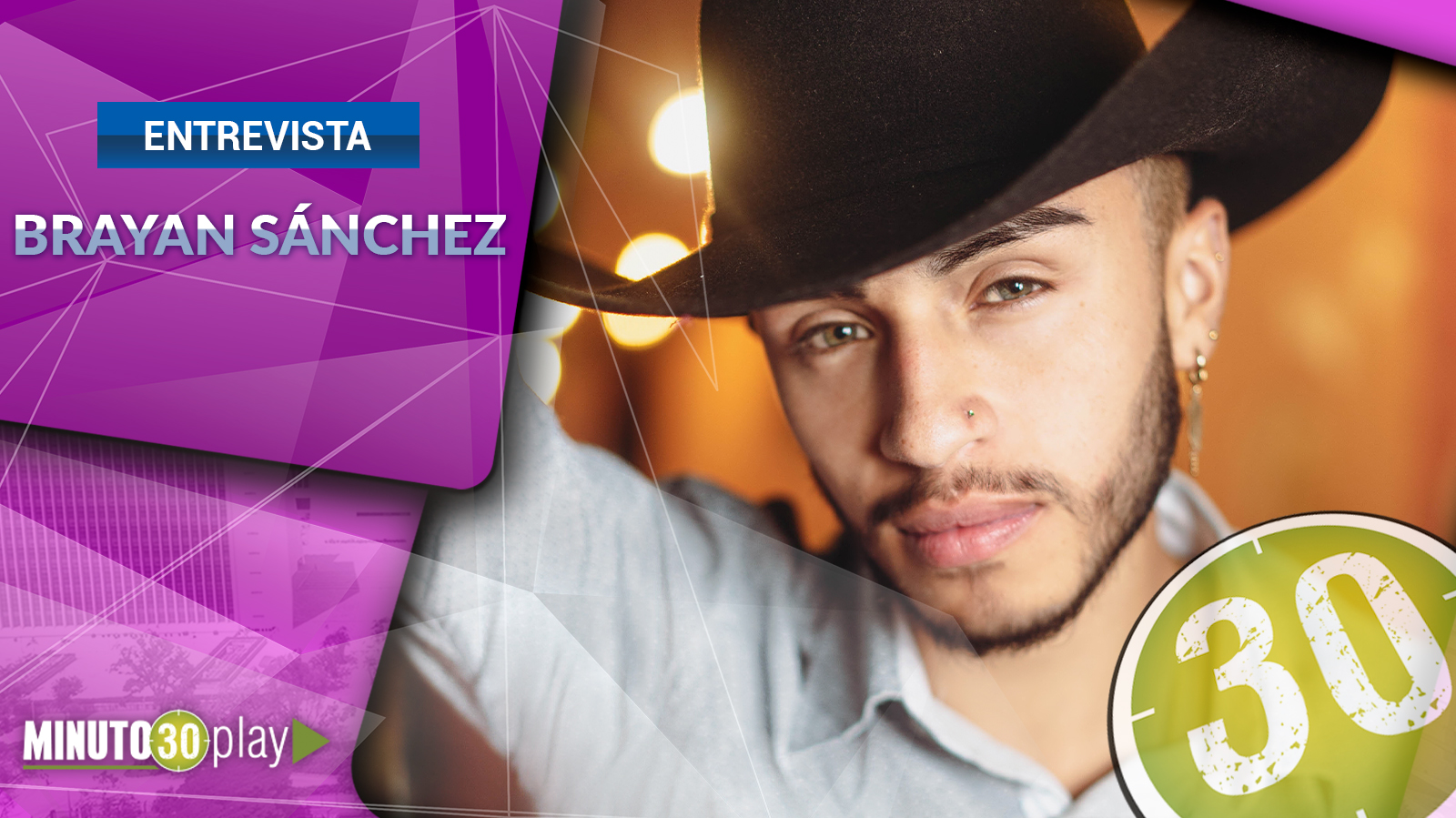 [VIDEO] El cantante Brayan Sánchez estrena ‘Como si fuera un minuto’ | Minuto30