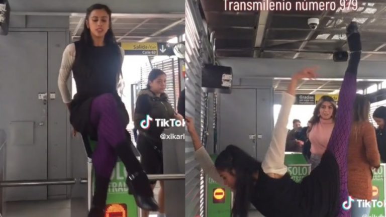 Con una coreografía, bailarina invita a colarse en Transmilenio | Minuto30