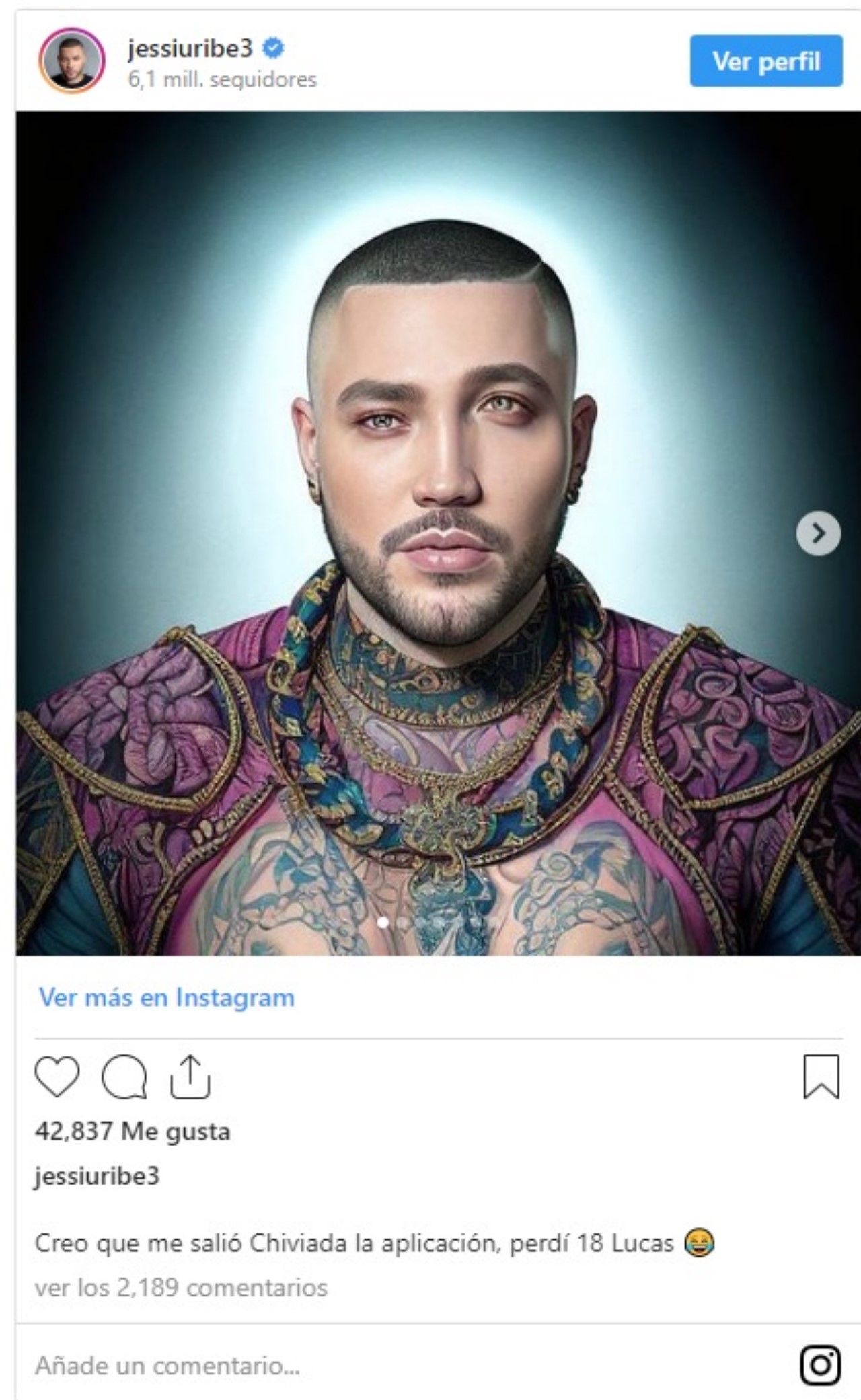 Critican a Jessi Uribe por deformarse la cara en las fotos de ...