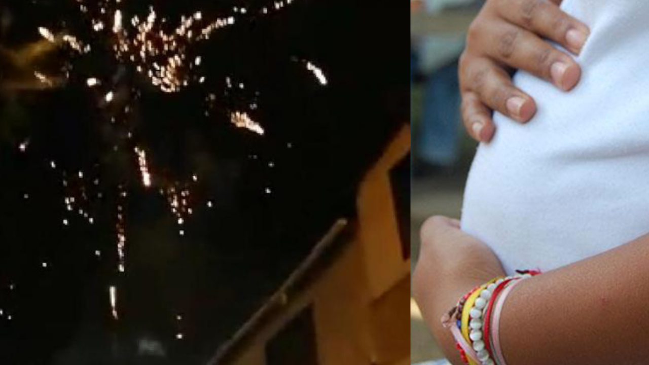 Mujer embarazada en Medellín sufrió quemaduras por pólvora