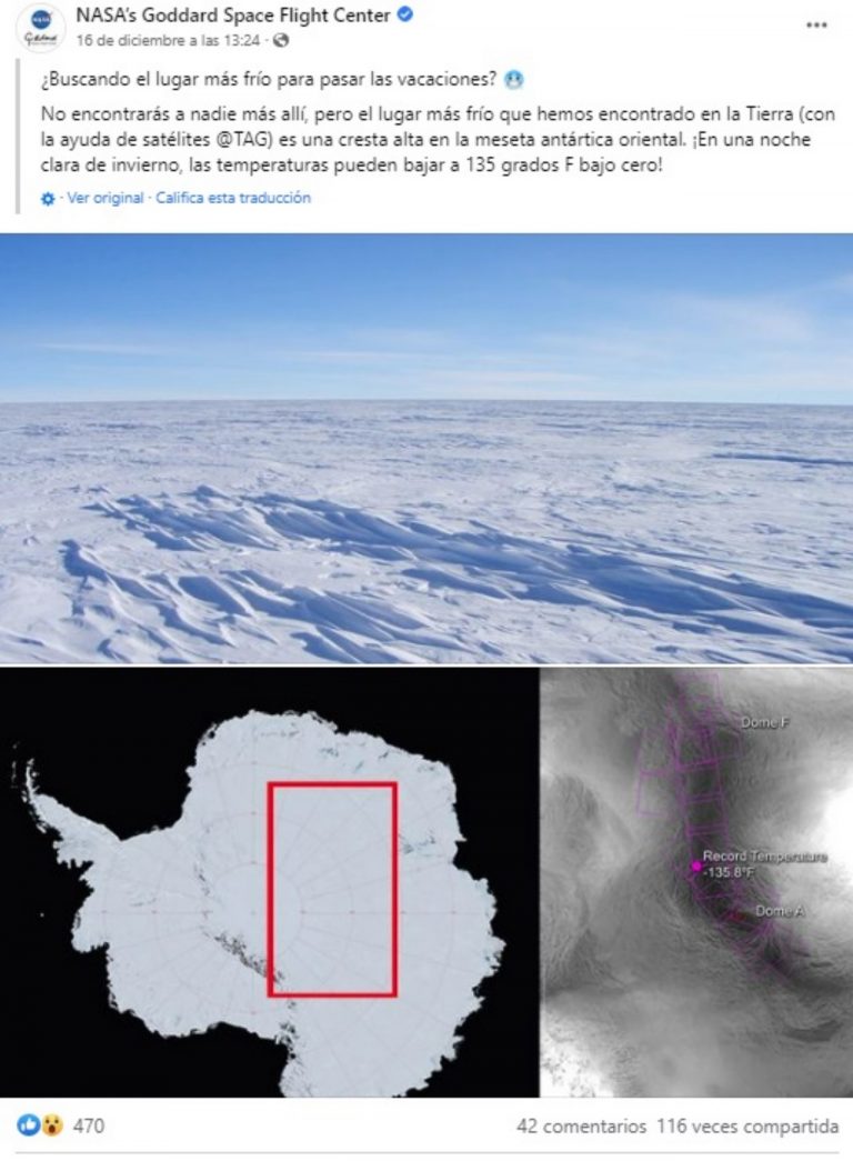 Este es el lugar más frío de la tierra