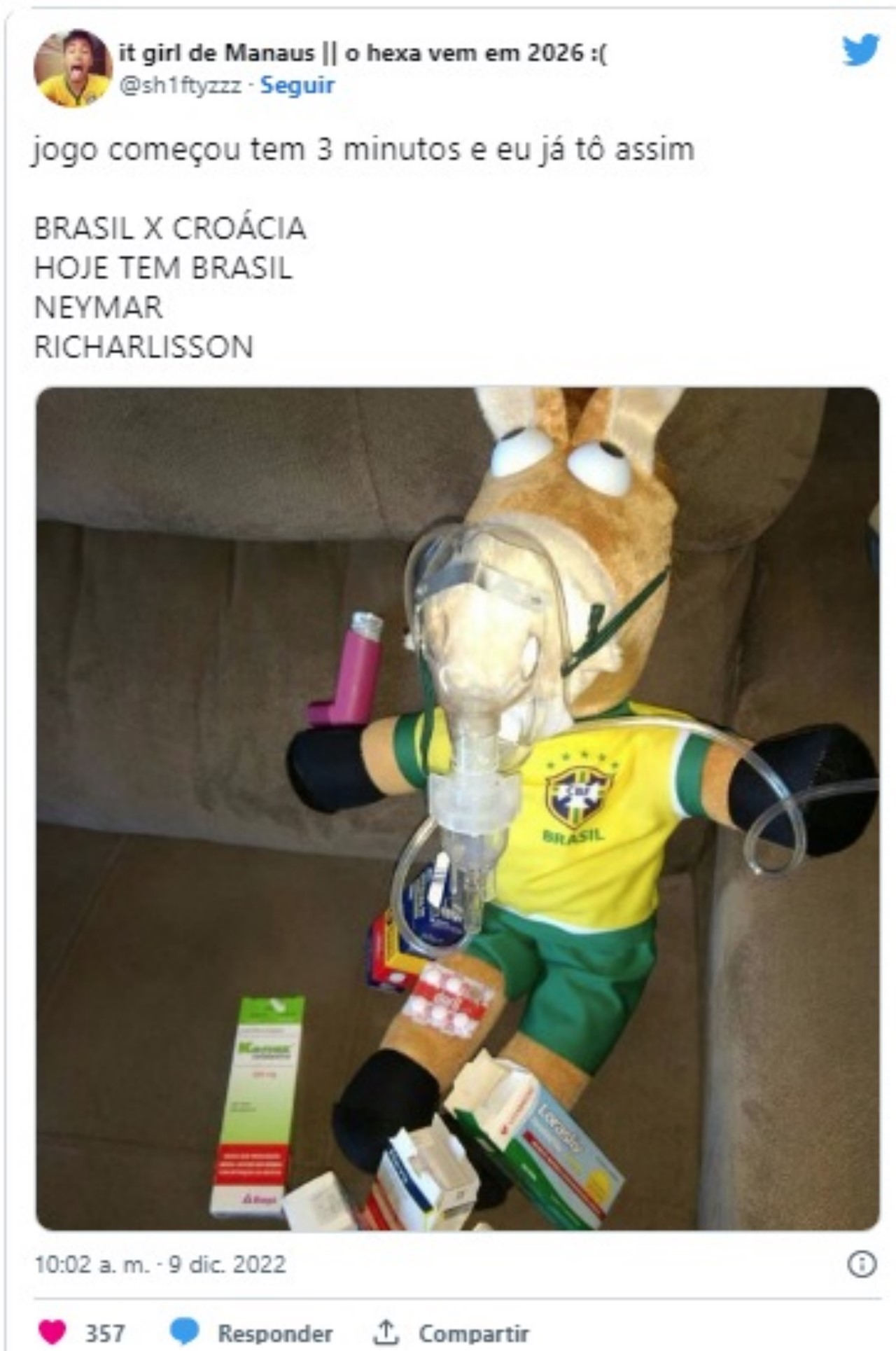Memes tras la eliminación de Brasil del Mundial