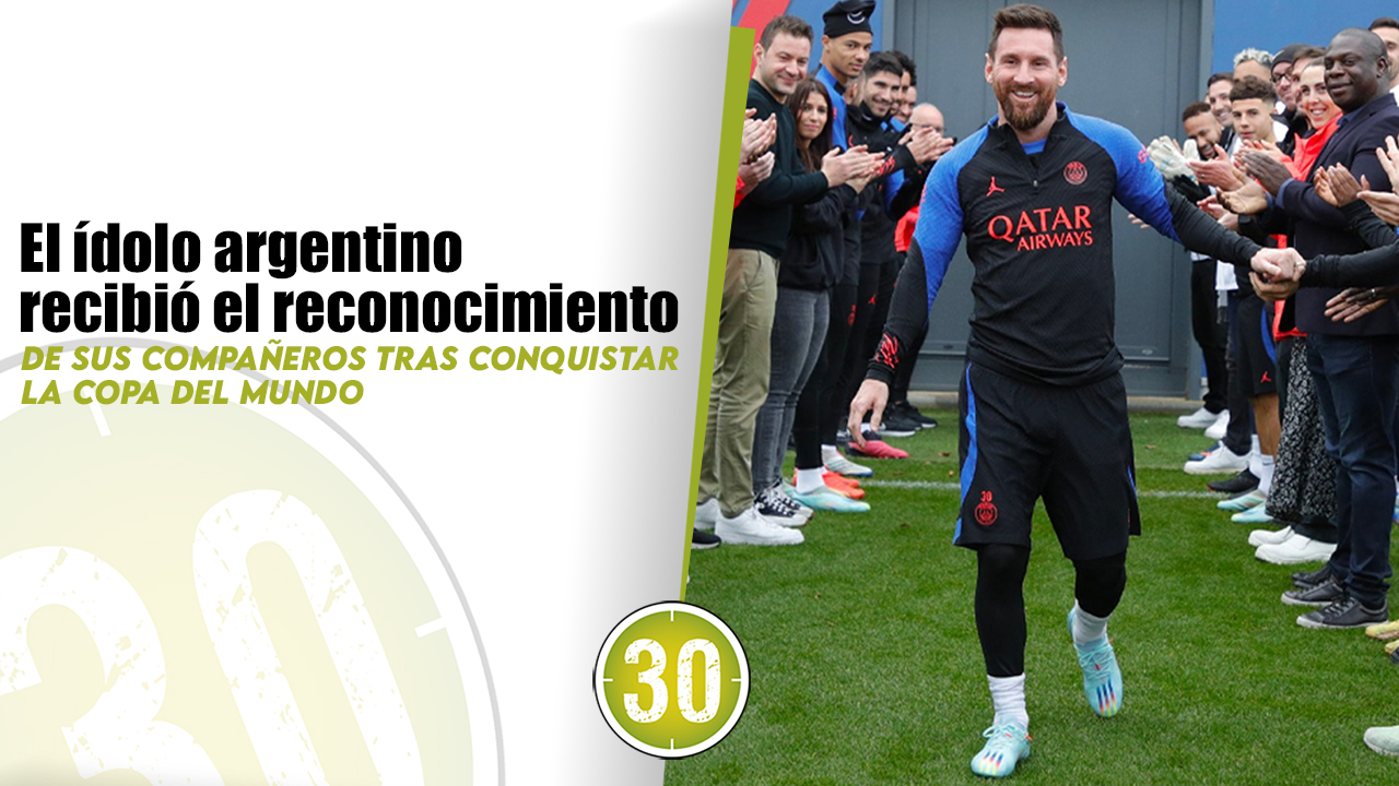 Lionel Messi fue recibido con pasillo en el PSG
