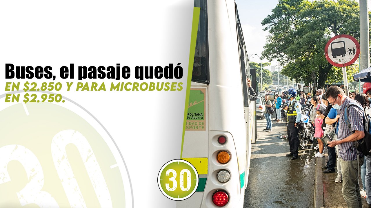 Vea las nuevas tarifas de buses y busetas con un incremento de $300 ...