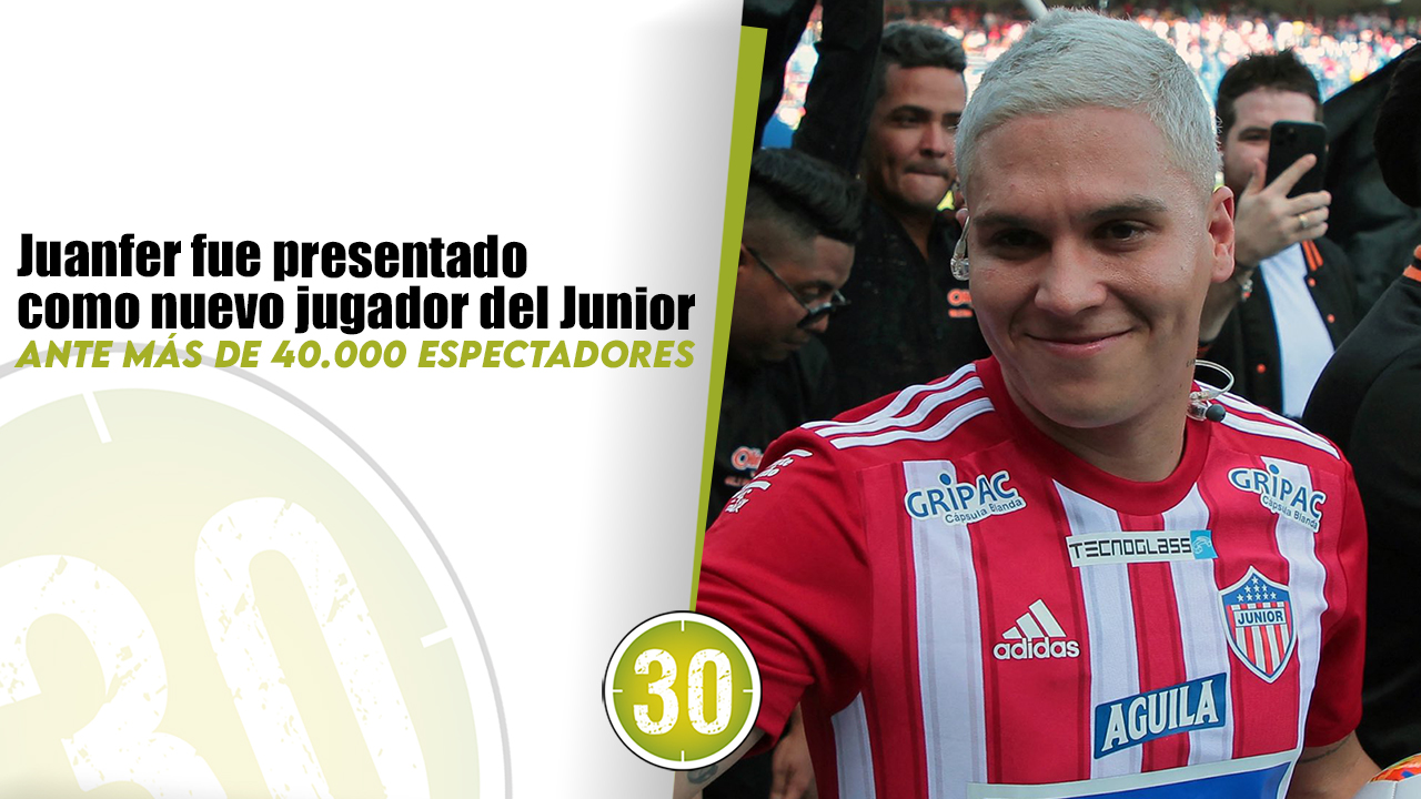 Juan Fernando Quintero fue presentado como nuevo jugador del Junior en el Metro
