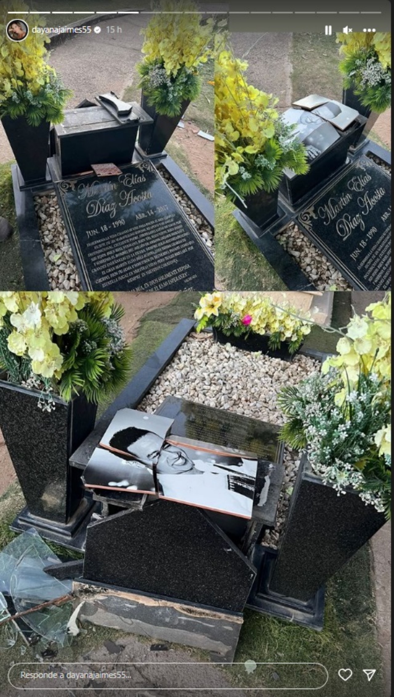 [VIDEO] Profanan la tumba del cantante Martín Elías