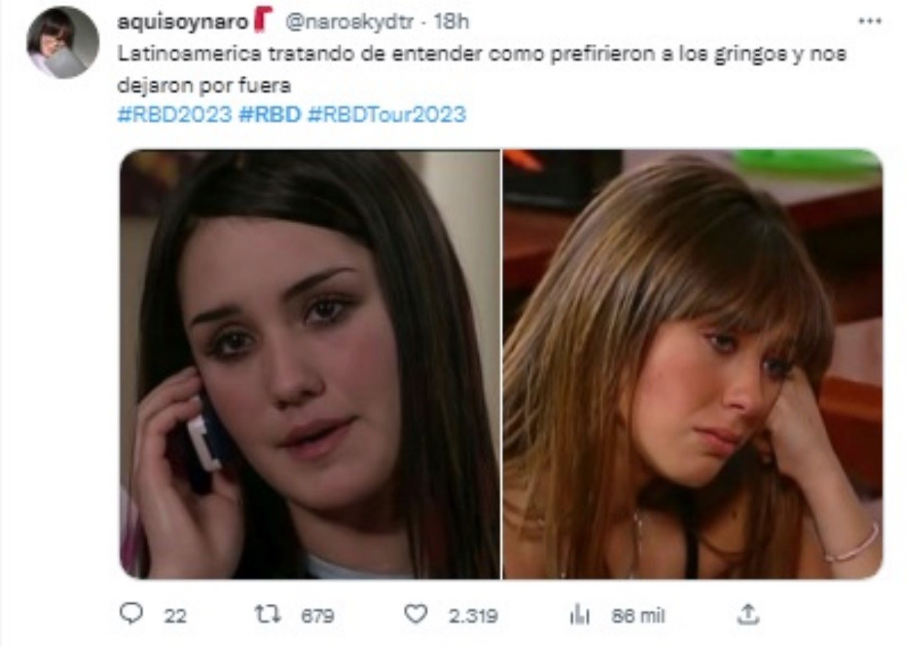 "Prefirieron a los 'gringos'": memes luego que RBD anunciara que no ...