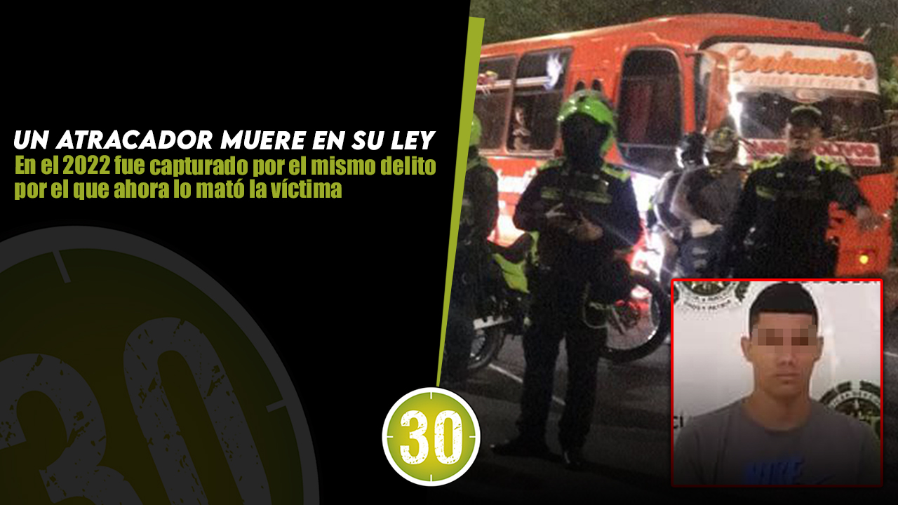 [VIDEO] Murió en su ley, matan atracador que ya había sido capturado ...