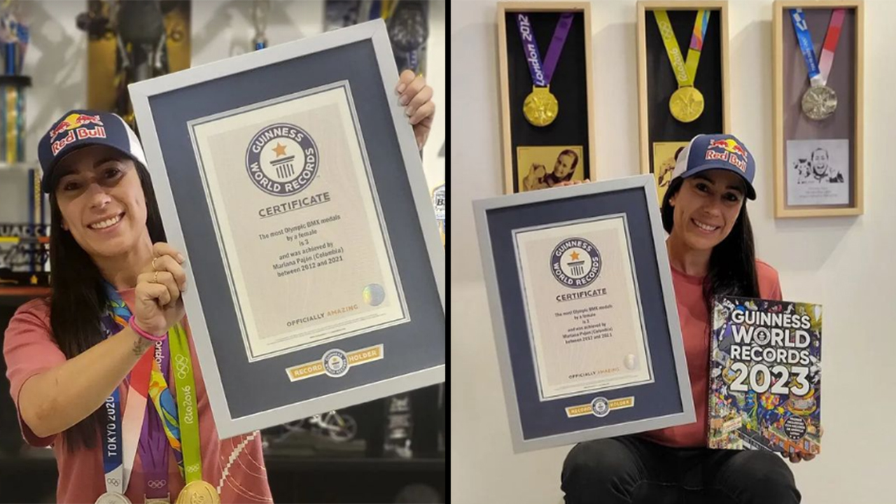 Mariana Pajón recibió un Guinness Récord