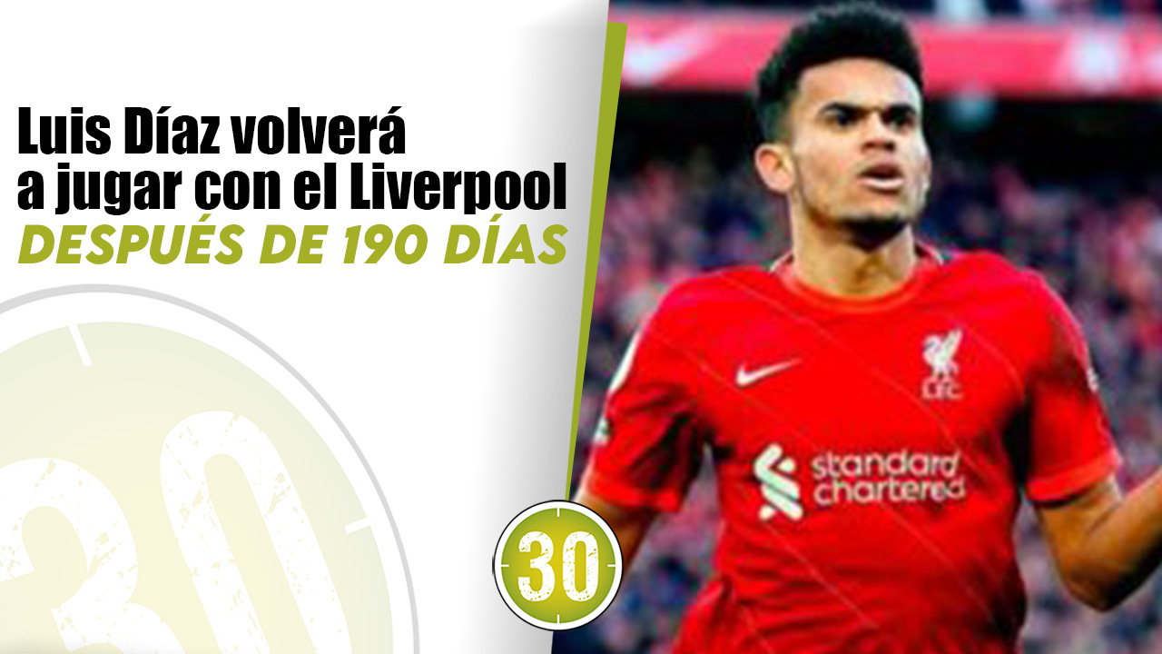 Luis Díaz, presente en la convocatoria del Liverpool