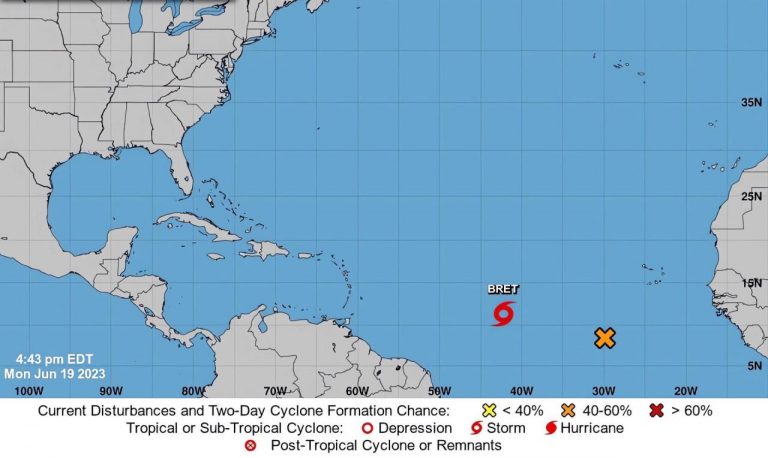 Se forma la tormenta tropical Bret en el Atlántico, que puede volverse ...