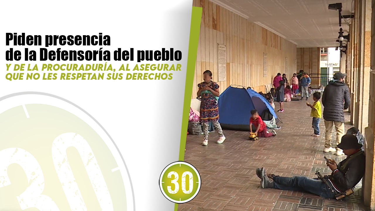 Video Indígenas Embera Katío Se Toman Pasillo De La Alcaldía De Bogotá
