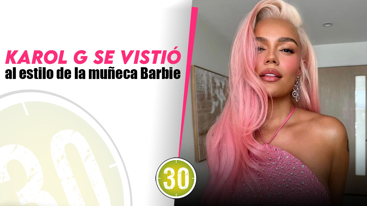 VIDEO. Karol G apareció con vestido y look ‘de película’ en la premier de Barbie