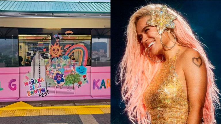 FOTOS: Karol G viaja en el Metro de Medellín - Minuto30