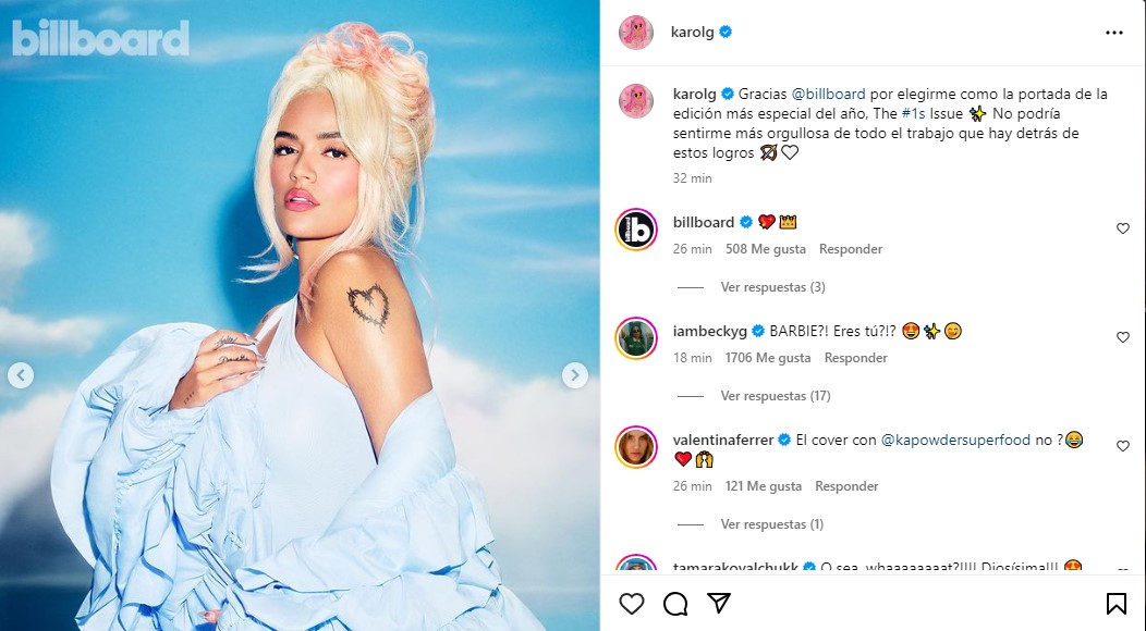 FOTOS. "De verdad está 'más triple M": Karol G volvió a ser portada de importante revista | Minuto30