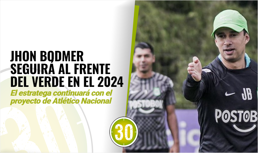 Jhon Bodmer seguirá en Atlético Nacional