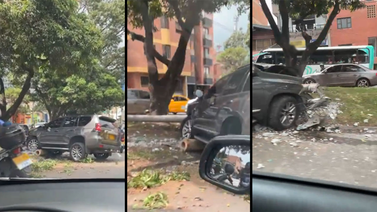 VIDEO. ¿Natilla pa' ese buñuelo? Camioneta se llevó por delante un ...