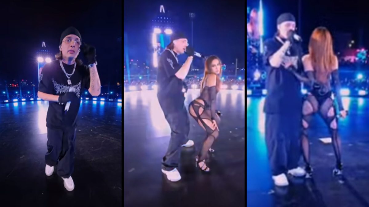 VIDEO: Un "Bellakeo" incomodo de Peso Pluma y Anitta | Minuto30