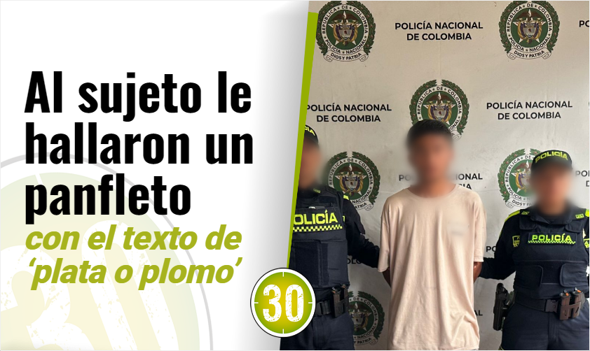 Cayó alias 'Cholo' por extorsión, lo cogieron Quibdó