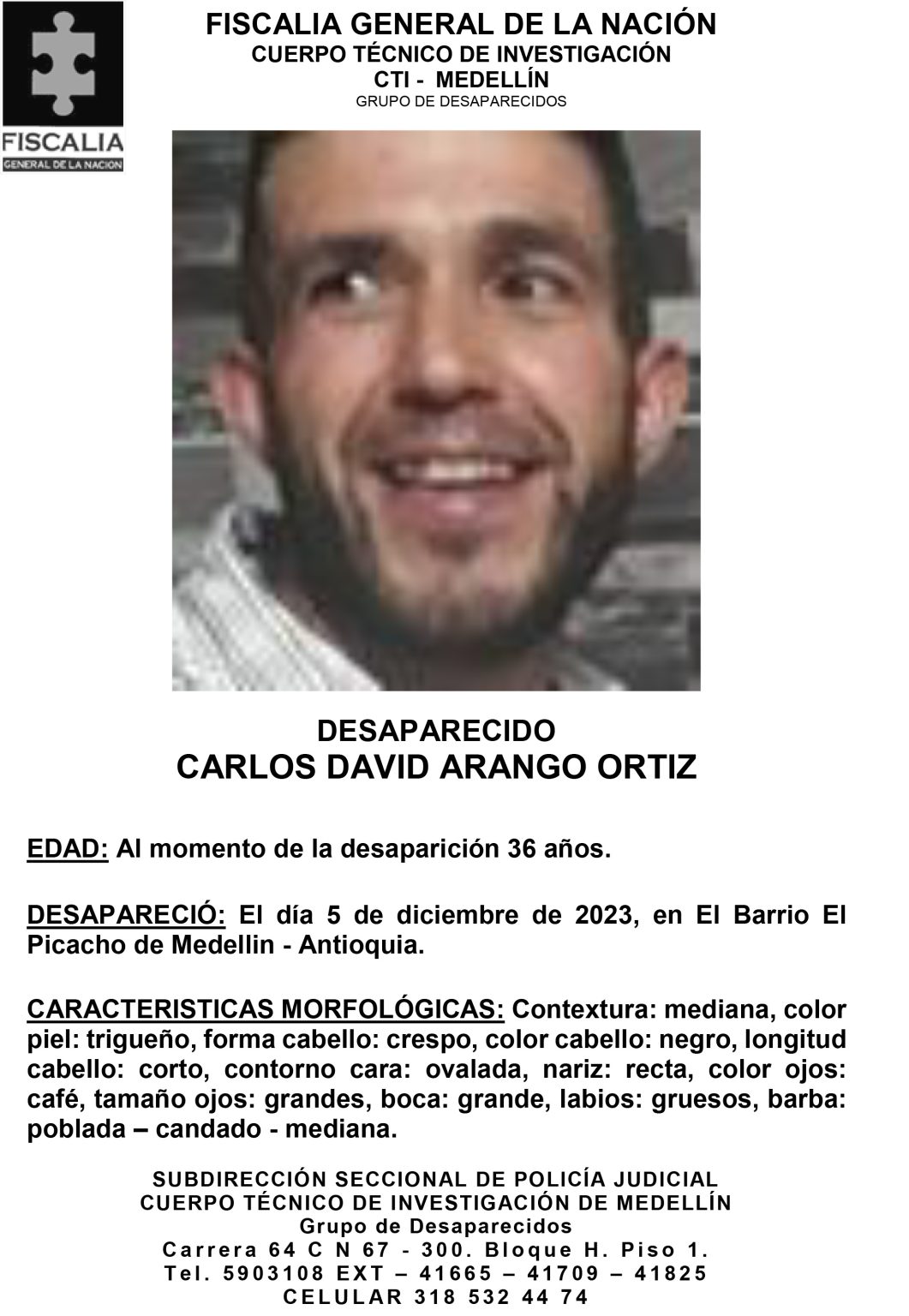 Carlos David Arango desapareció en Medellín | Minuto30