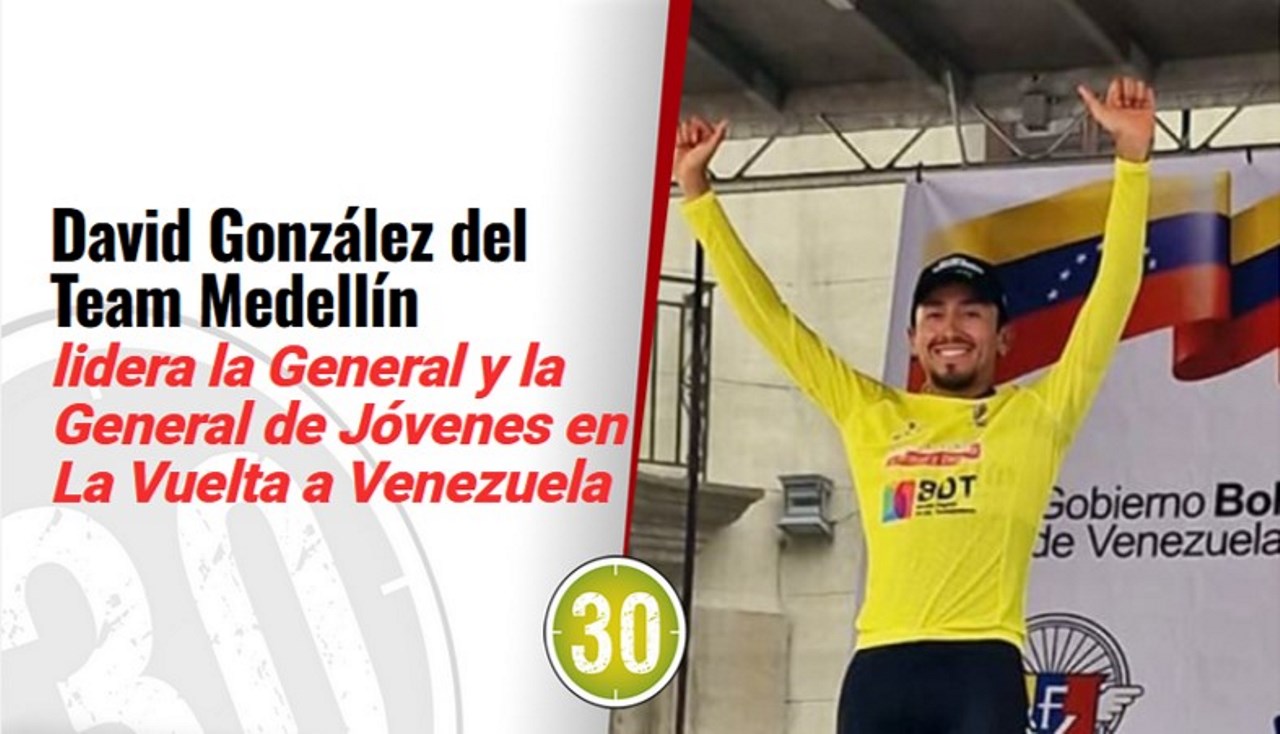 ¡Qué emoción! David González del Team Medellín EPM se lleva la primera etapa de la Vuelta a ...