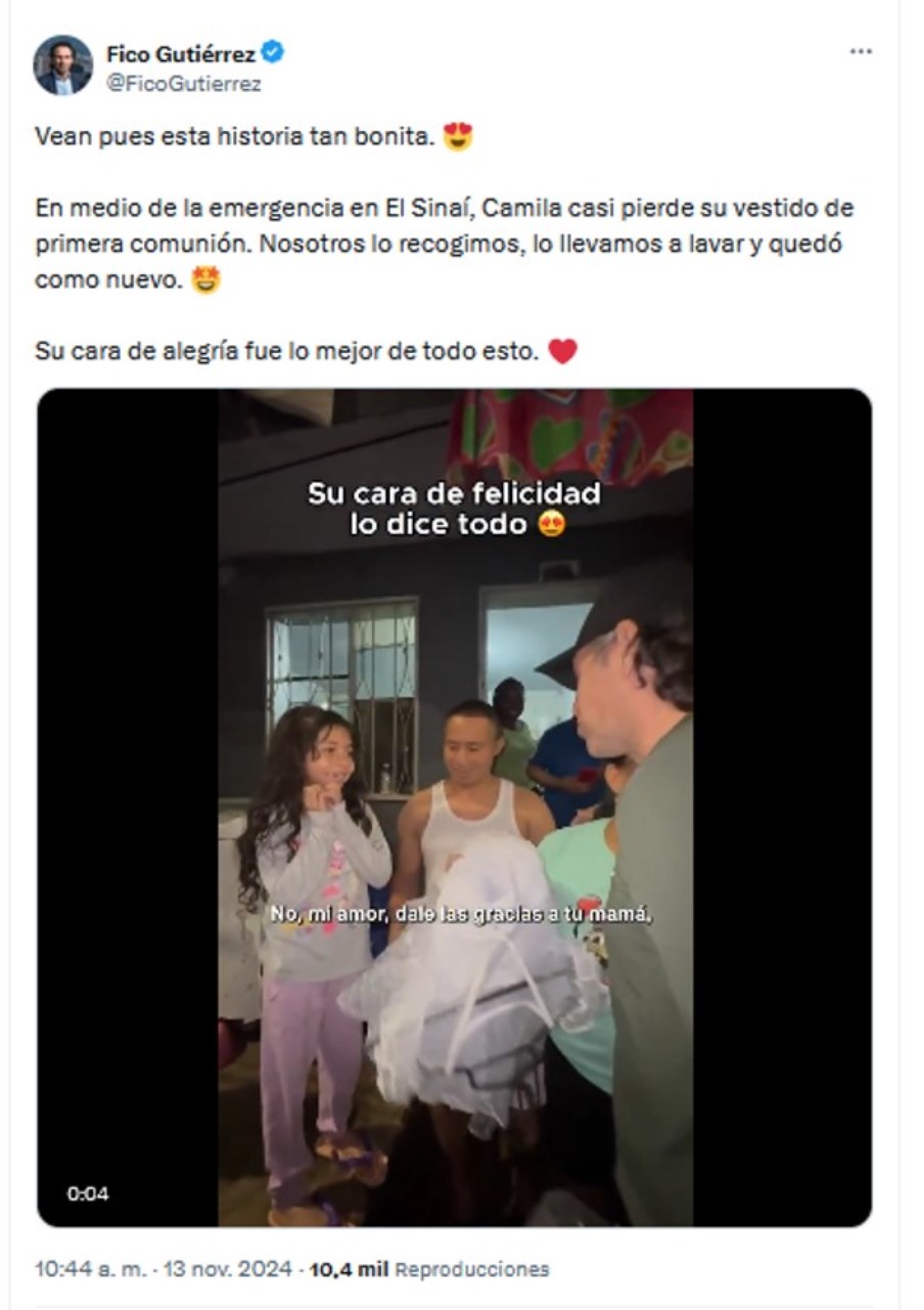 ¡Esto es empatía! Fico "le salvó" el vestido de primera comunión a Camila, niña afectada por ...
