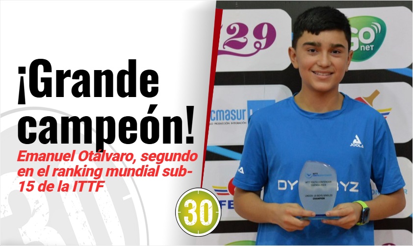 ¡Grande campeón! Emanuel Otálvaro, segundo en el ranking mundial sub-15 ...