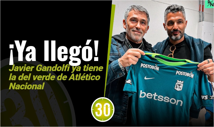 ¡Ya llegó! Javier Gandolfi ya tiene la del verde de Atlético Nacional ...