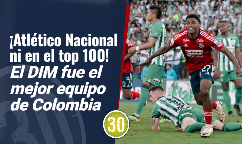 ¡Atlético Nacional ni en el top 100! El DIM fue el mejor equipo de ...