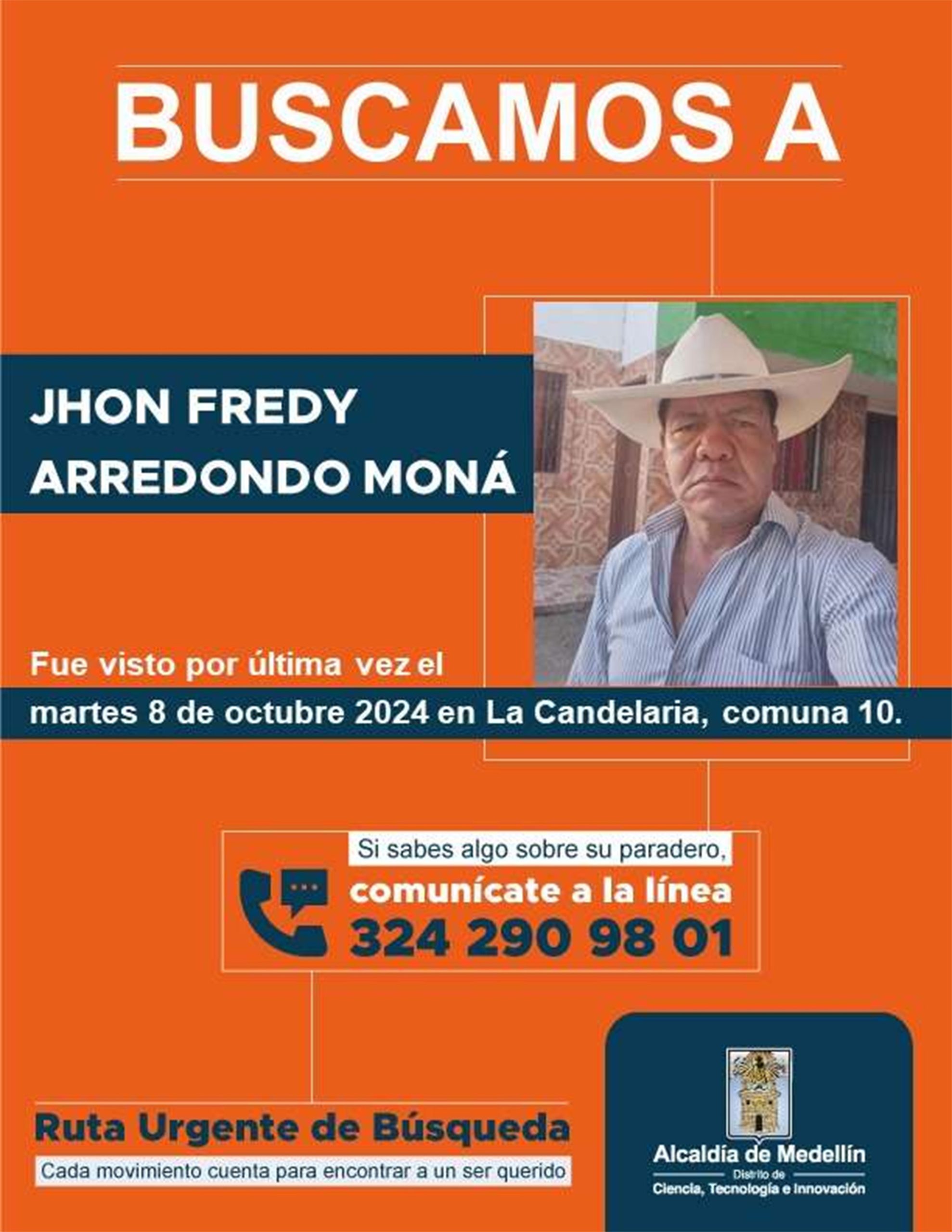 Jhon Fredy Arredondo desapareció en Medellín - Minuto30