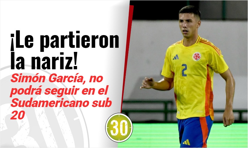 ¡Le partieron la nariz! Simón García no podrá seguir en el Sudamericano ...