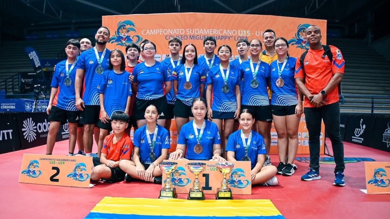 ¡Brillando en tenis de mesa! Colombia suma tres medallas en el Sudamericano | Minuto30