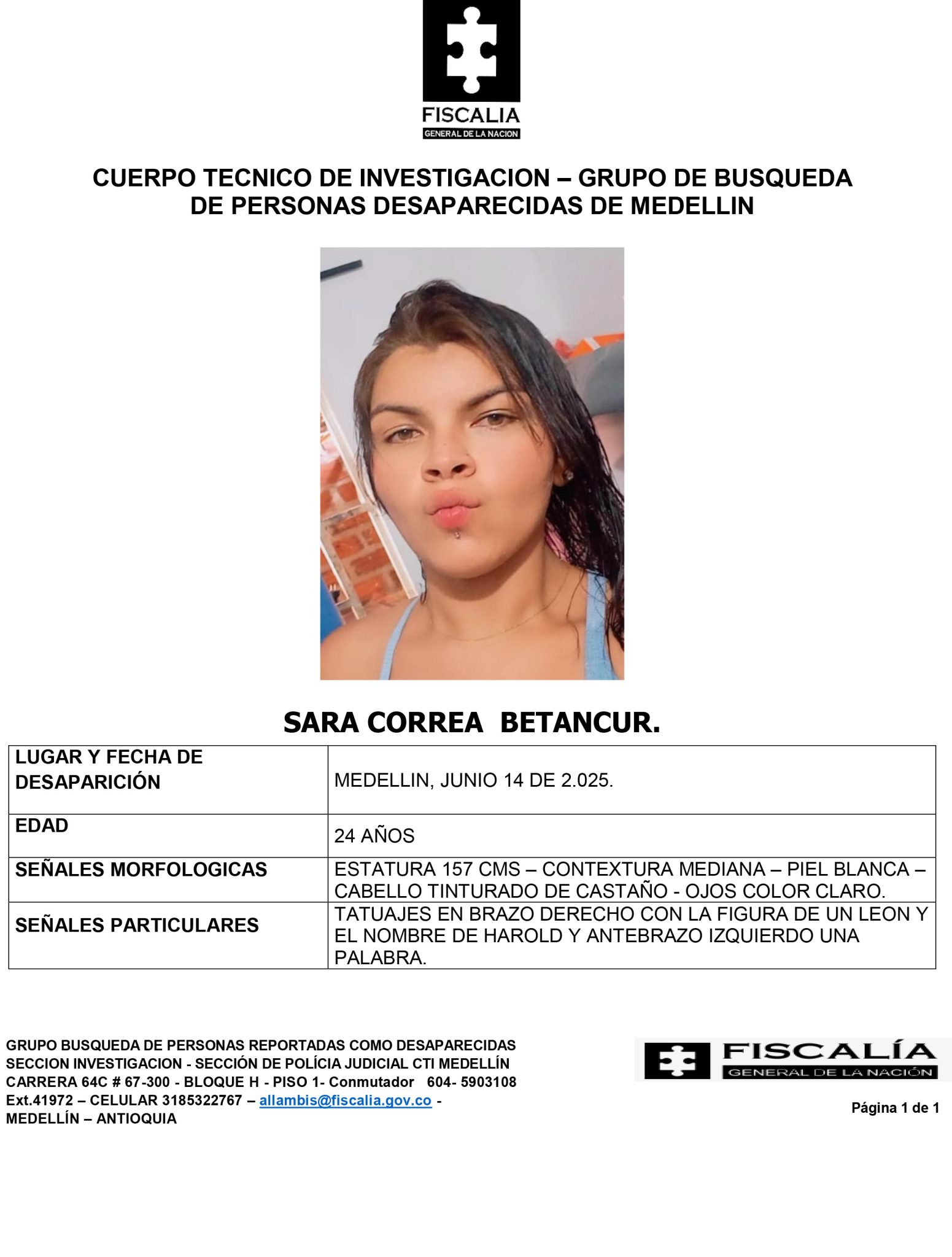 Sara Correa desapareció en Medellín | Minuto30