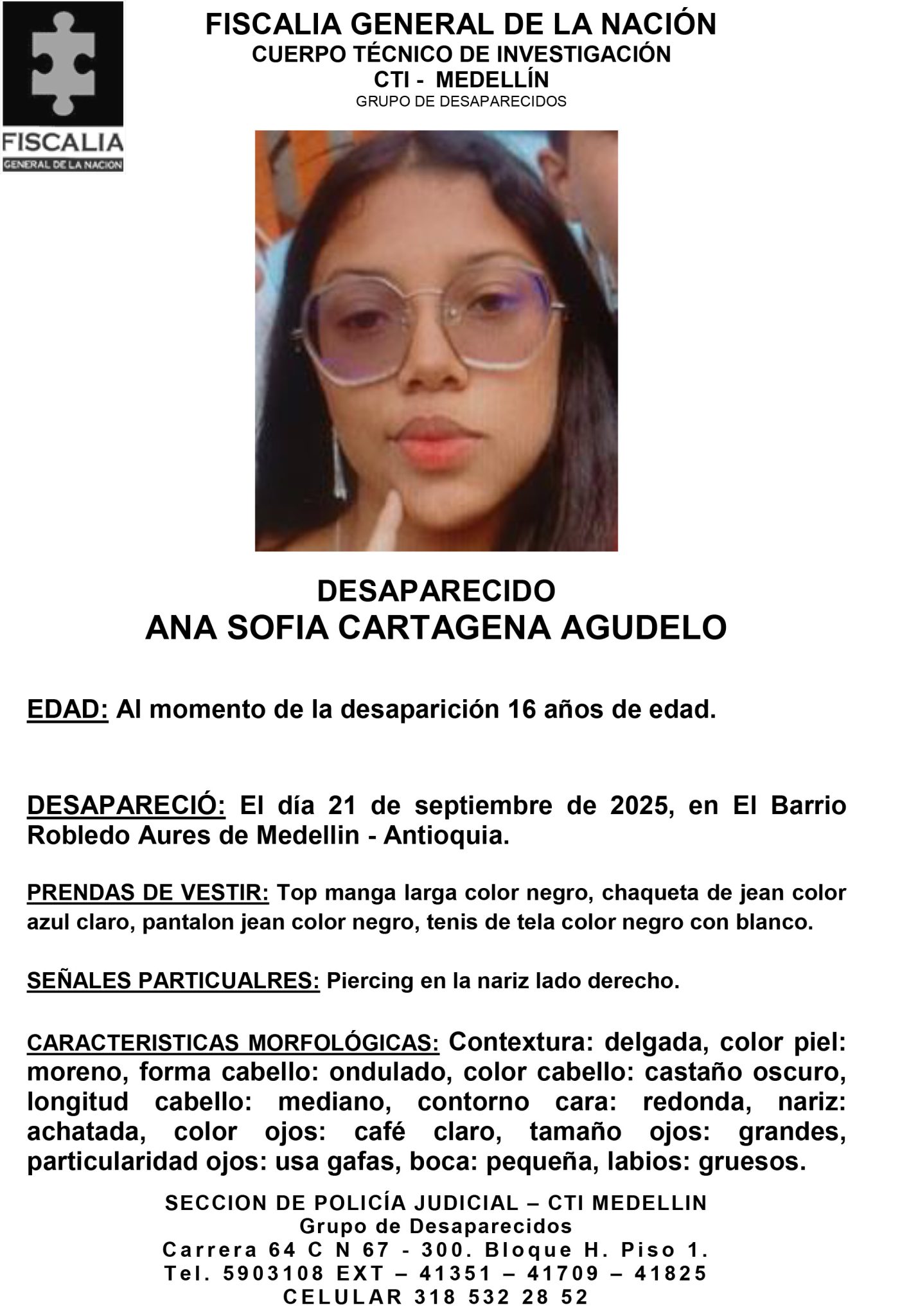Ana Sofía Cartagena desapareció en Medellín | Minuto30